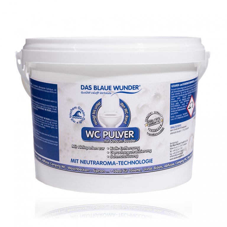 WC Pulver mit Schaum-Booster – Das Blaue Wunder