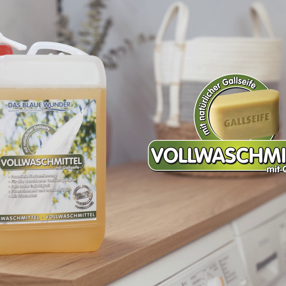 Vollwaschmittel mit Gallseife – Das Blaue Wunder